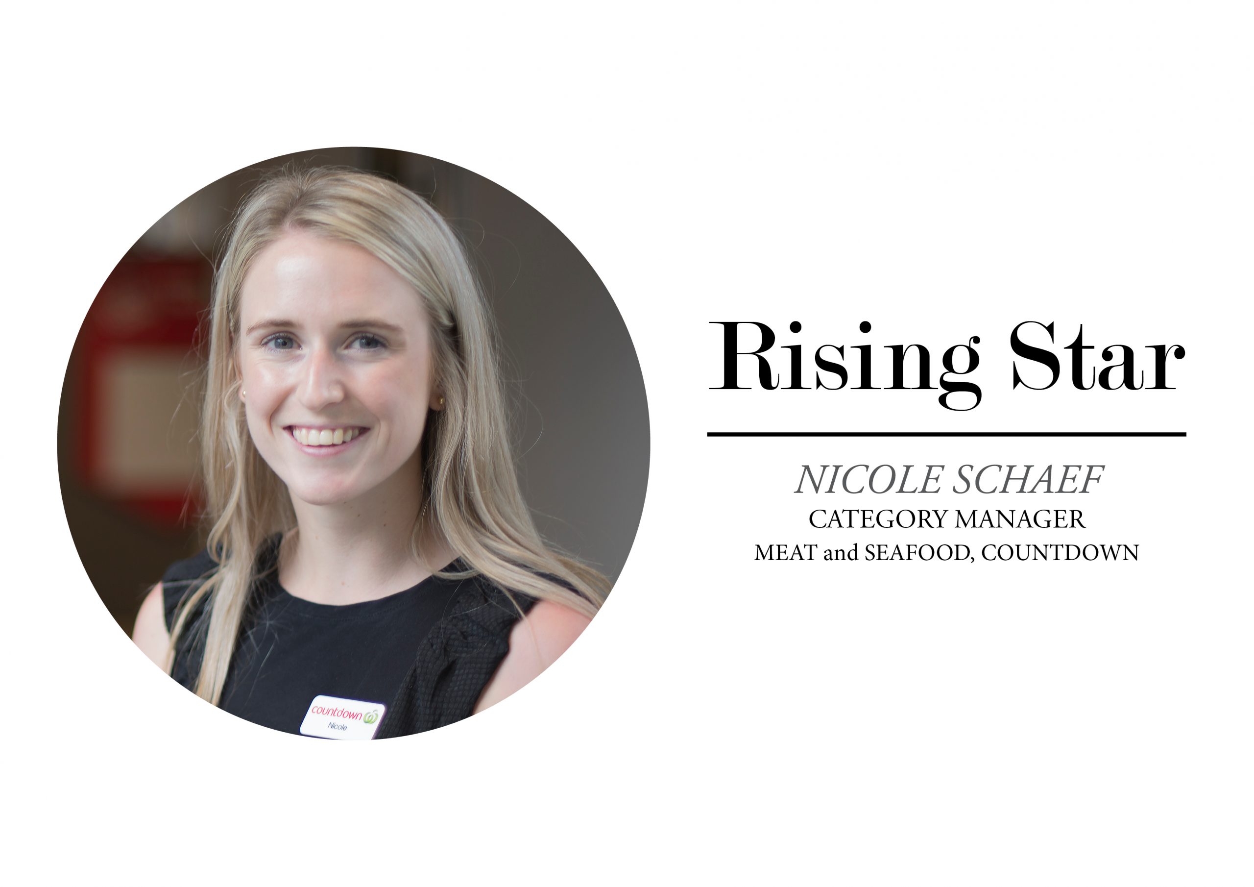 RISING STAR - NICOLE SCHAEF - Supermarket News
