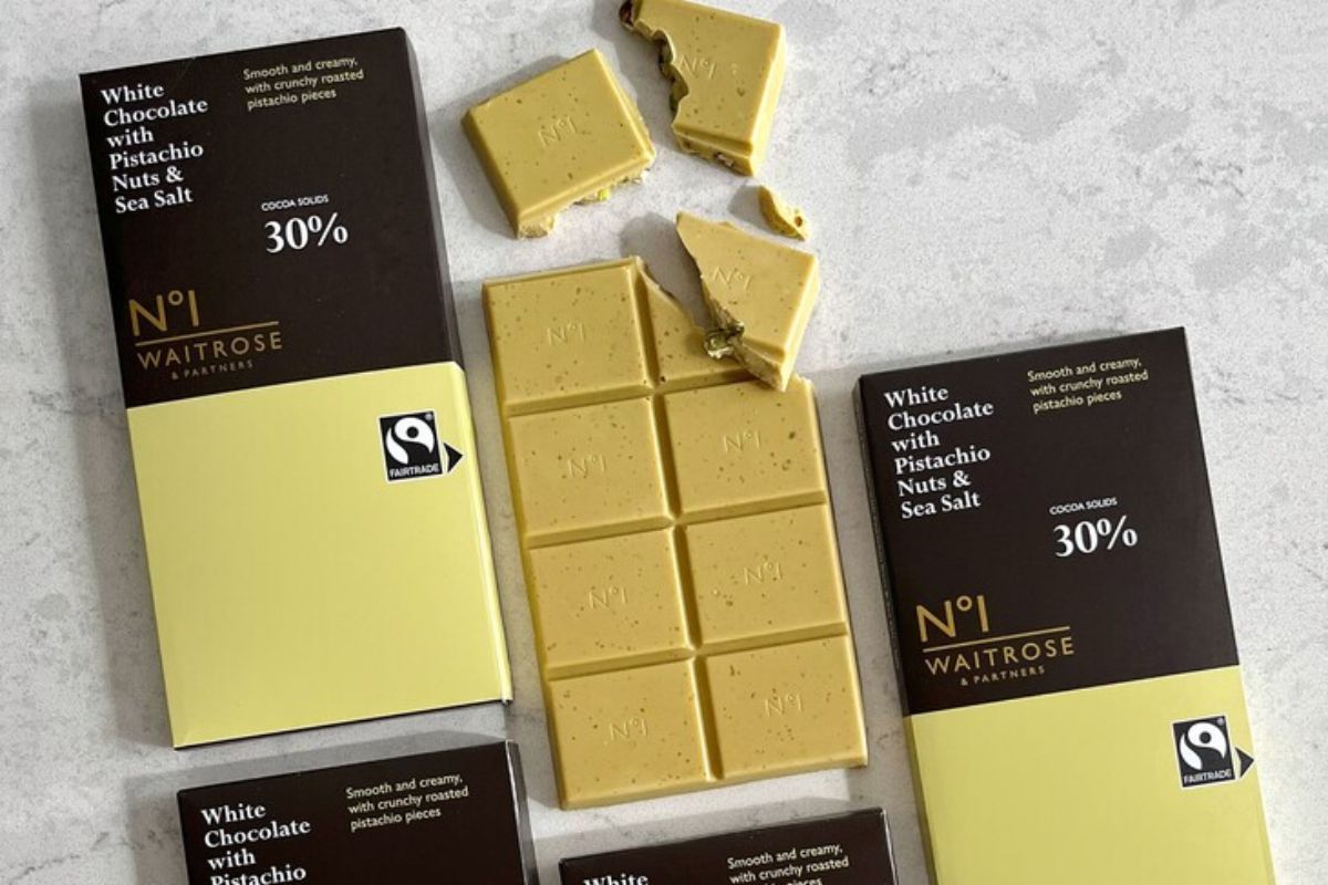 Waitrose Launches Own-Label Pistachio Chocolate Bar - Supermarket News
